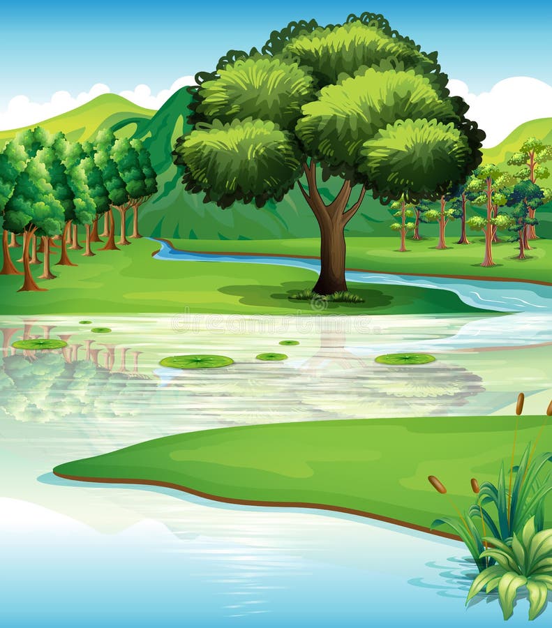 Land and water resources stock vector. Illustration of landscape - 39485223