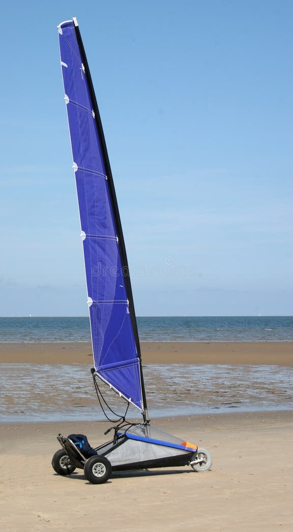 Land yacht stock image. Image of land, buggy, sail, wind - 10623639