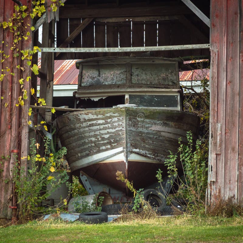 Landed Boat stock photo. Image of barn, docked, large - 95316494