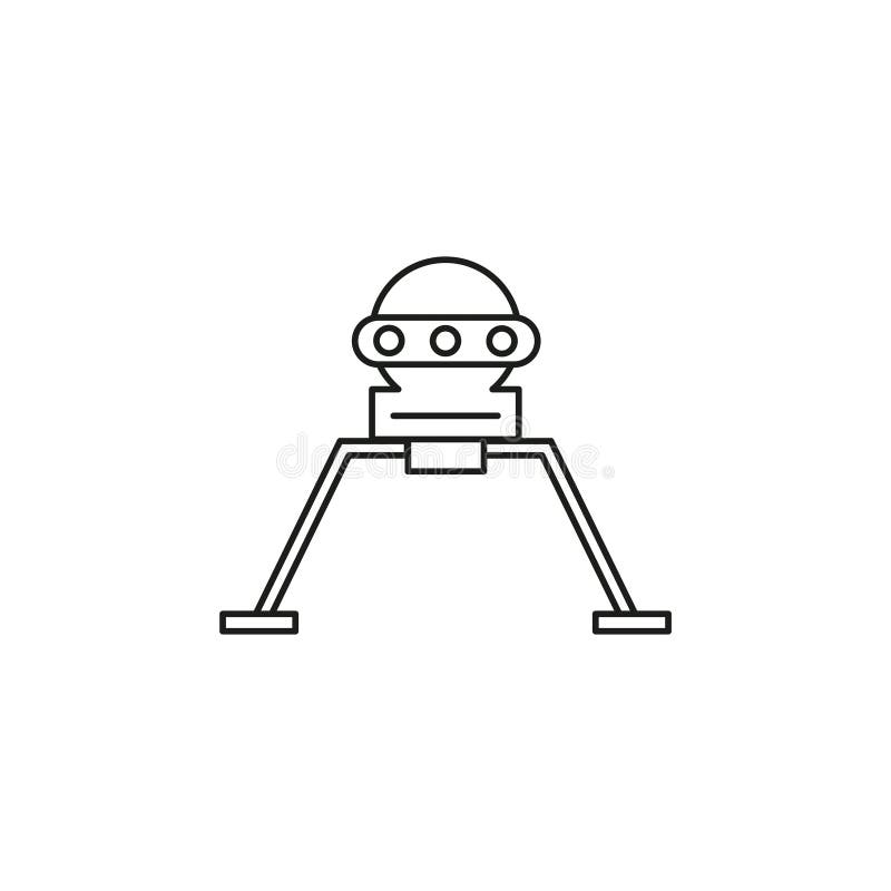 Lander Icon Flat Line Symbol Set Stock Vector - Illustration of sign ...