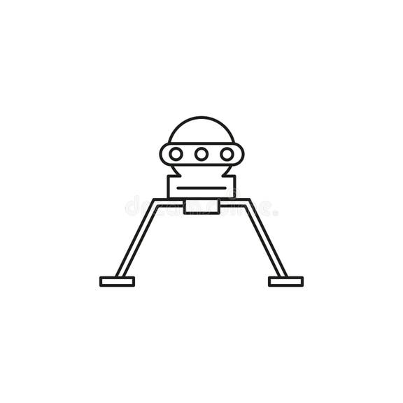 Lander Icon Flat Line Symbol Set Stock Vector - Illustration of sign ...