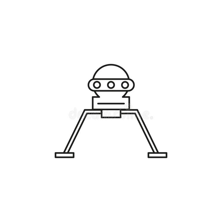 Lander Icon Flat Line Symbol Set Stock Vector - Illustration of sign ...