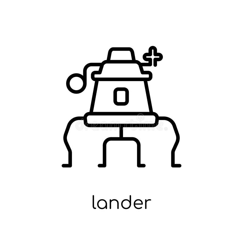 Lander Icon from Astronomy Collection. Stock Vector - Illustration of ...