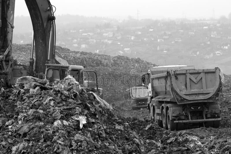 Landfill Garbage Waste Dumped Stock Image - Image of chemical, problems ...
