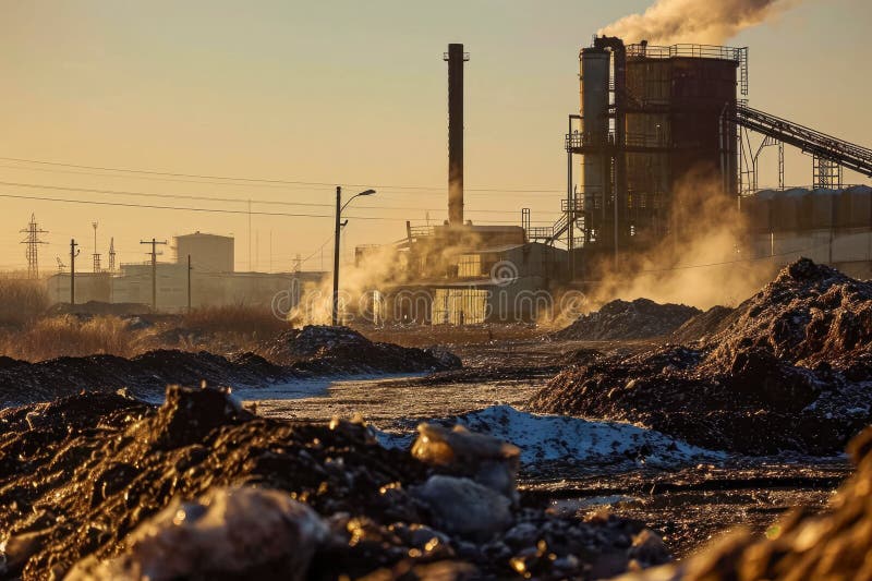 Landfill Gas Plant Capturing the Methane from the Decomposing Waste ...