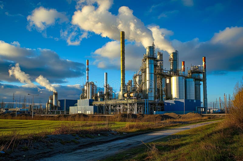 Landfill Gas Plant Capturing the Methane from the Decomposing Waste ...