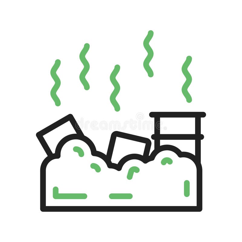 Landfill Icon Image. stock vector. Illustration of landfill - 288153550