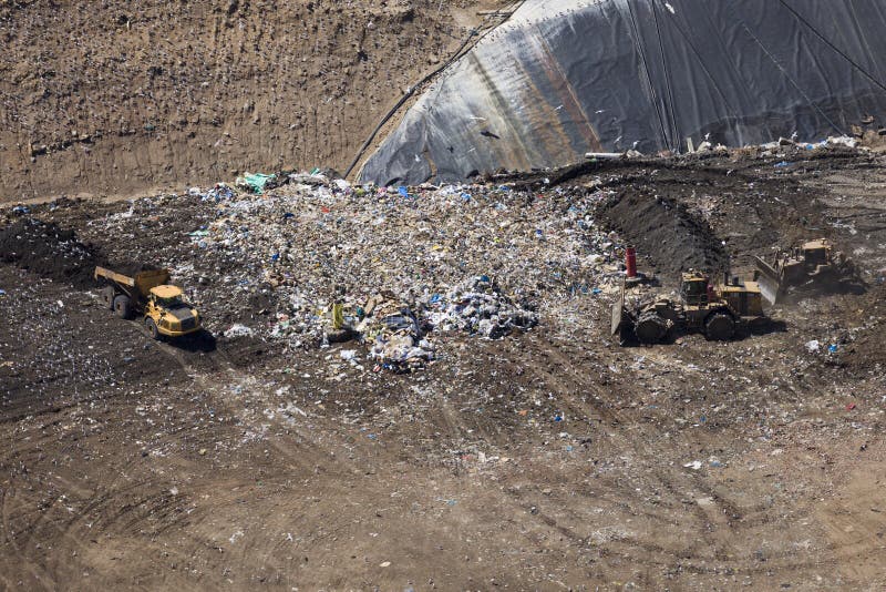 Landfill Working stock photo. Image of pile, damage, environmental ...