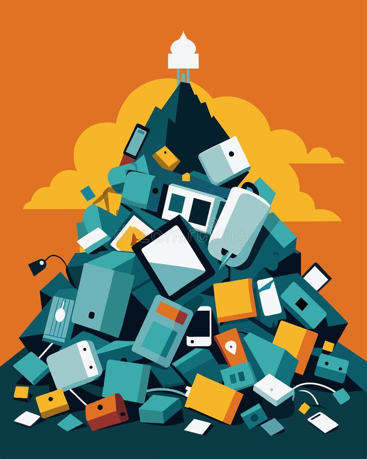A Landfill Overflowing with Discarded Electronics and Gadgets ...