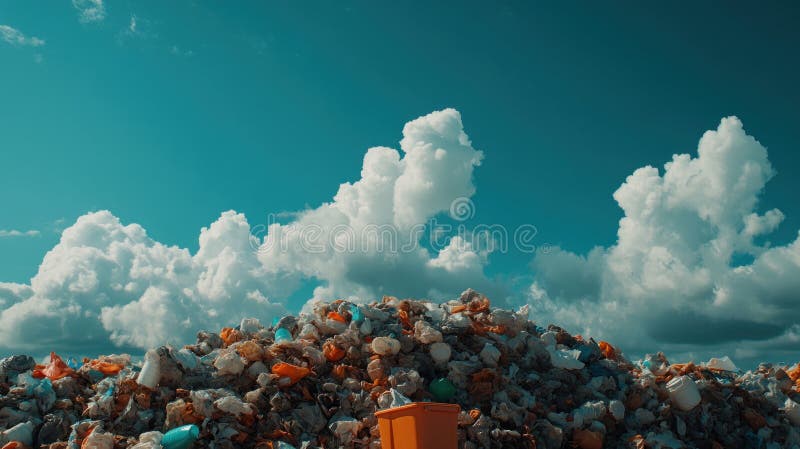 A Landfill Overflowing with Waste, Visualizing the Environmental Impact ...