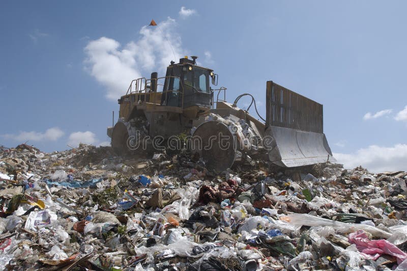 Garbage Tractor stock photo. Image of ecology, tractor, dump - 57376