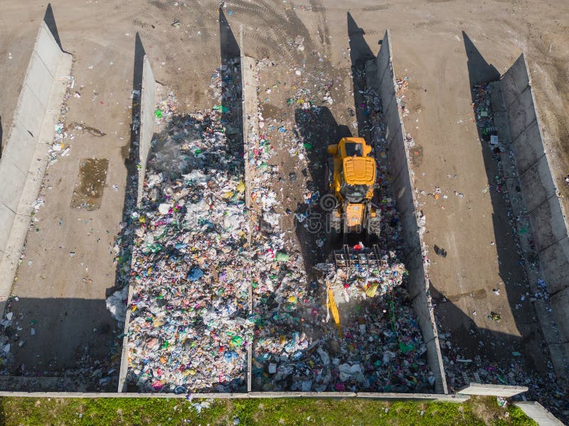 Landfill Site, a Pile of Junk, Unsorted Waste Materials Stock Image ...