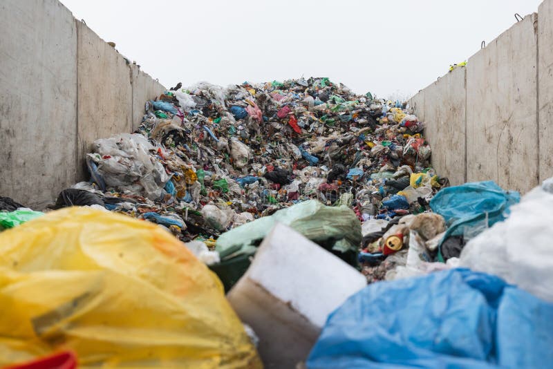 Landfill with Trash and Garbage Stock Image - Image of dirty, garbage ...