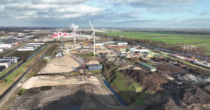 Landfill Waste Disposal Site for Solid Waste Materials and Garbage ...