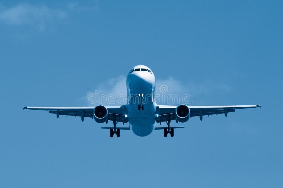Landing stock photo. Image of touchdown, plane, flight - 744300