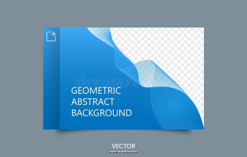Landing with Abstract Line for Web Design. for Use in Presentation ...