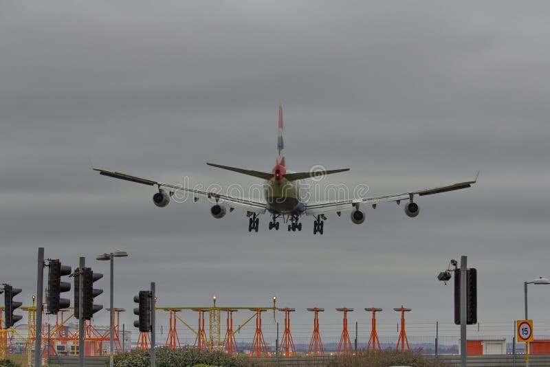 Landing stock image. Image of touchdown, commerce, evening - 51326955