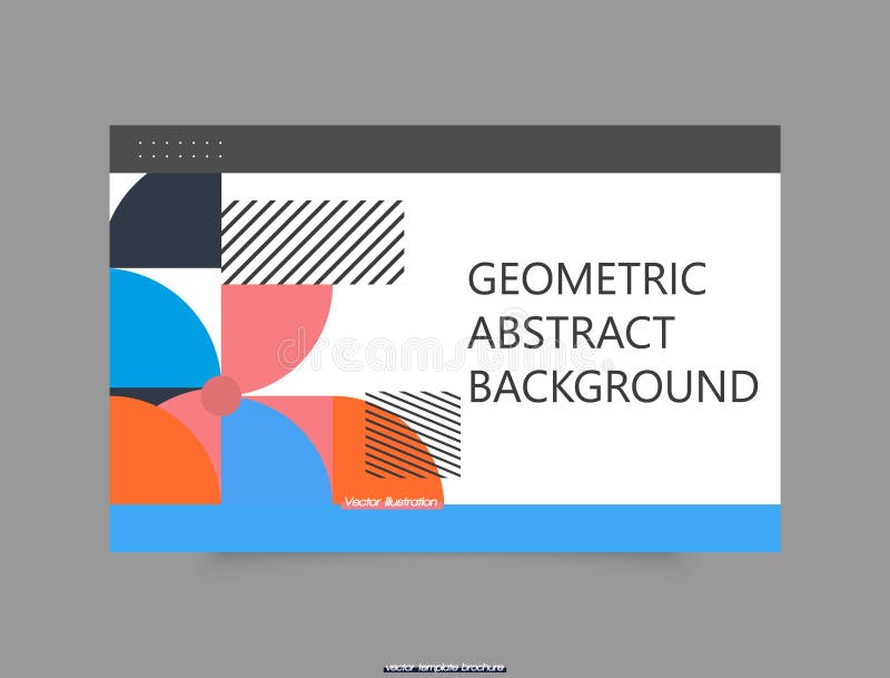 Landing. Composition of Simple Geometric Shapes. for Use in ...