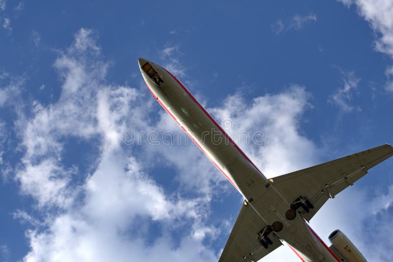 Landing Jet stock image. Image of fuselage, travelling - 5833741