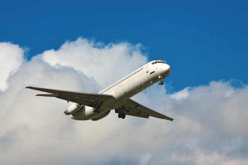 Landing jet stock image. Image of aircraft, flight, passenger - 48127775