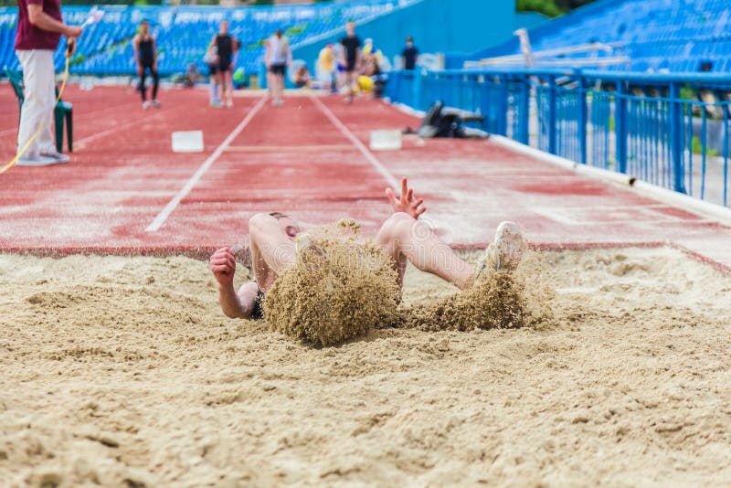 Long Jump landing editorial photo. Image of lane, high - 65743106