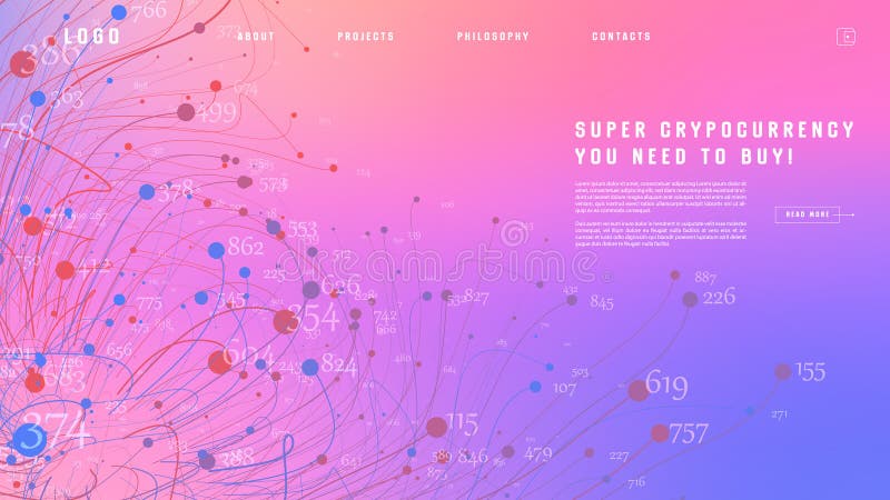Landing Page Abstract Design with Big Data. Template for Website or App ... Landing Page Abstract Design with Big Data. Template for Website or App ...