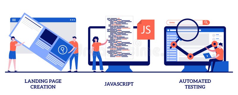 Landing Page Creation Javascript Automated Testing With Tiny People Web Programming Abstract