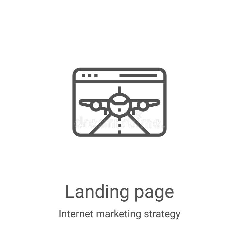 Landing Page Icon Vector from Internet Marketing Strategy Collection ...