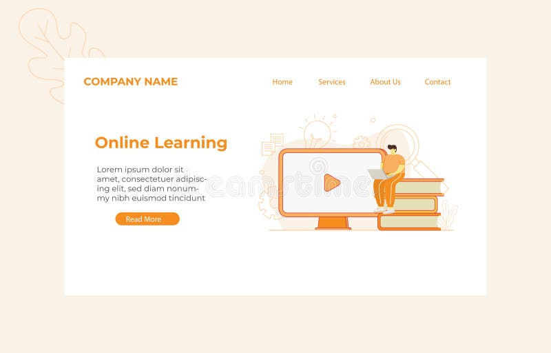 E-Learning Concept. Student Doing Video Conference with Teacher Stock ...