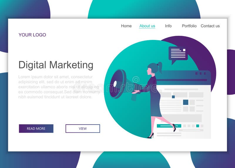 Modern Flat Design Concept of Web Page Design for Website and Mobile ...