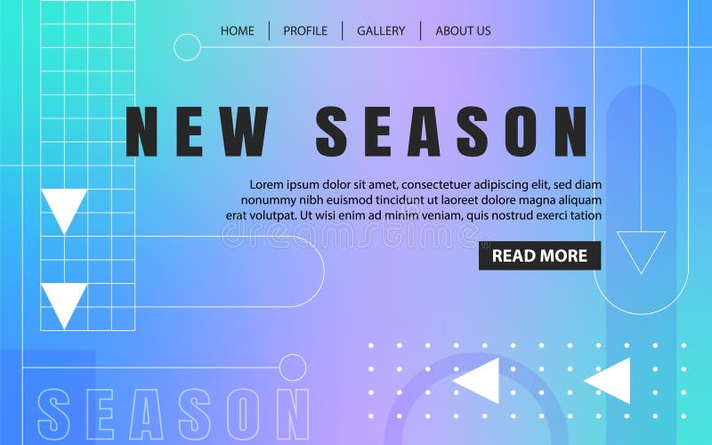 Landing Page Template with Geometric Patterns for Business Website ...