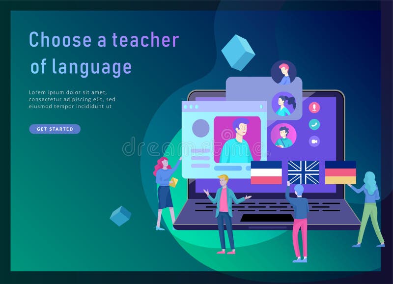 Landing Page Templates for Online Language Courses, Distance Education ...