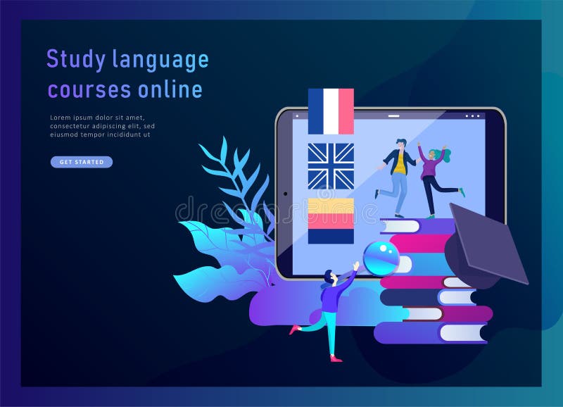 Landing Page Templates for Online Language Courses, Distance Education ...