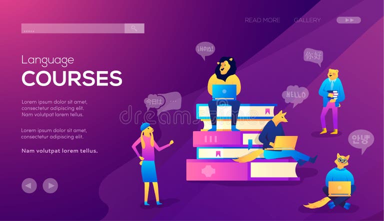 Landing Page Templates for Online Language Courses, Distance Education ...