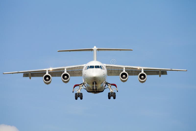 Landing plane stock image. Image of aircraft, boeing - 10255109