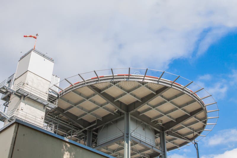 Helicopter Platform at a Hospital Stock Photo - Image of aviation ...