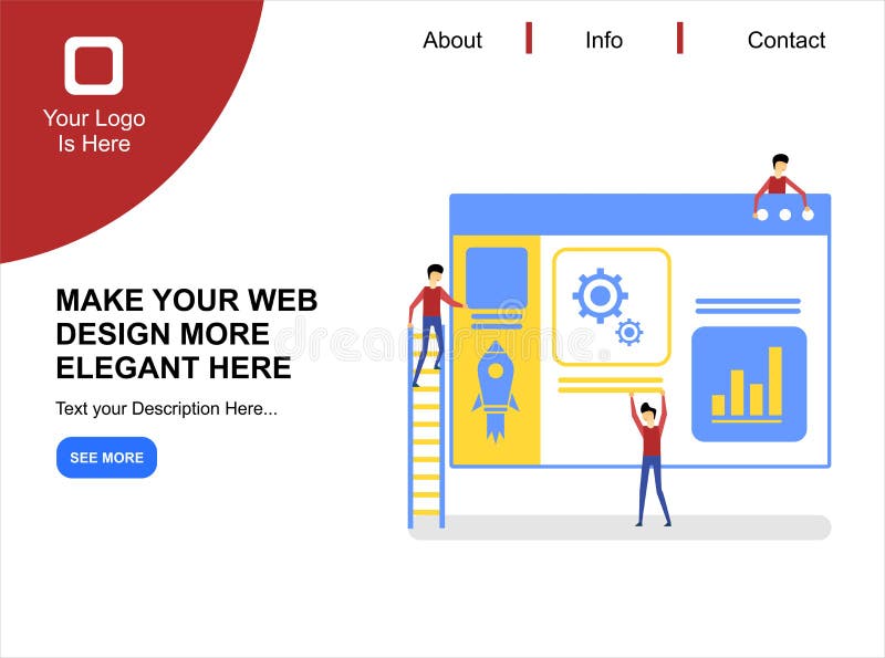 Landing Web Page of User Interface Design Service for Website and Apps ...