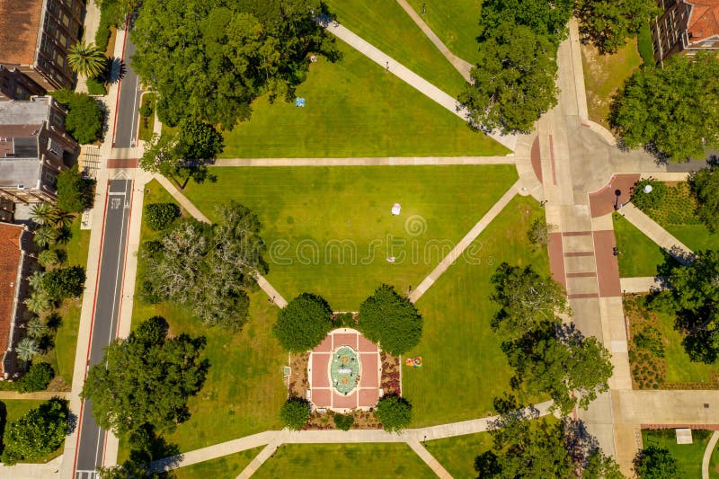 Landis Green Garden Florida State University Stock Photo - Image of ...