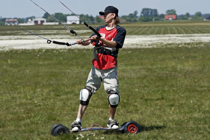 Landkiting editorial stock photo. Image of action, extreme - 12449688