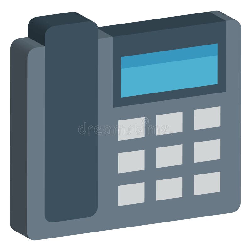 Landline Color Vector Icon Fully Editable Stock Vector - Illustration ...