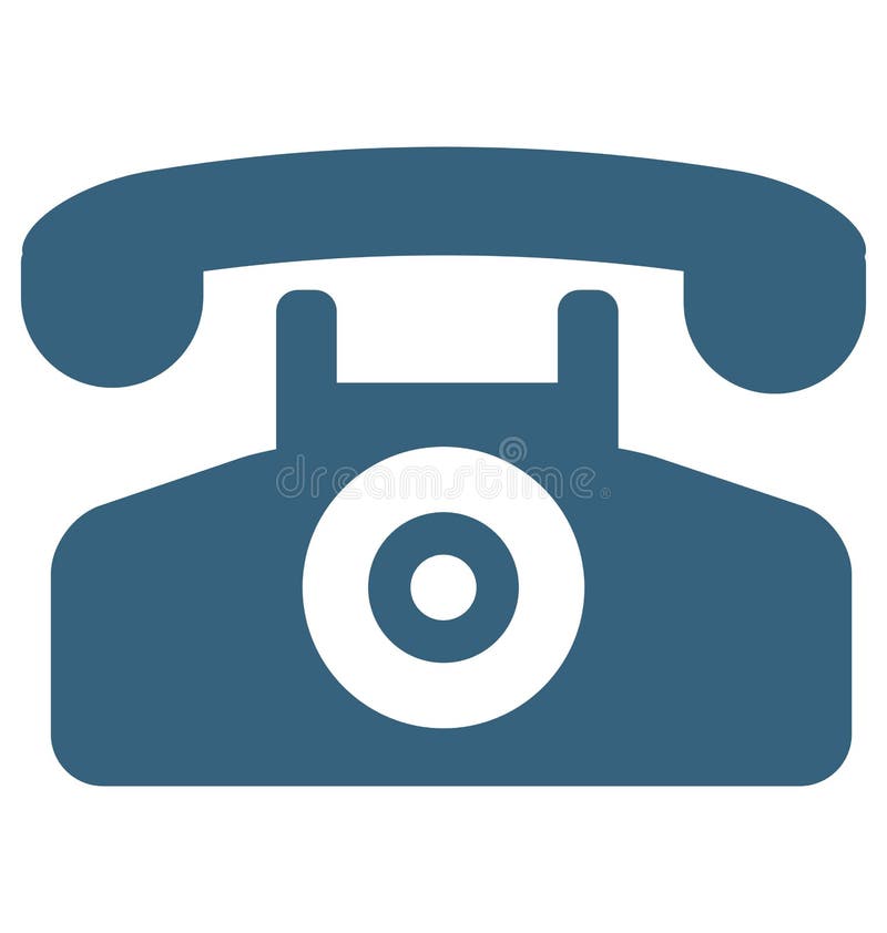Landline Glyph Color Flat Vector Icon Stock Vector - Illustration of ...