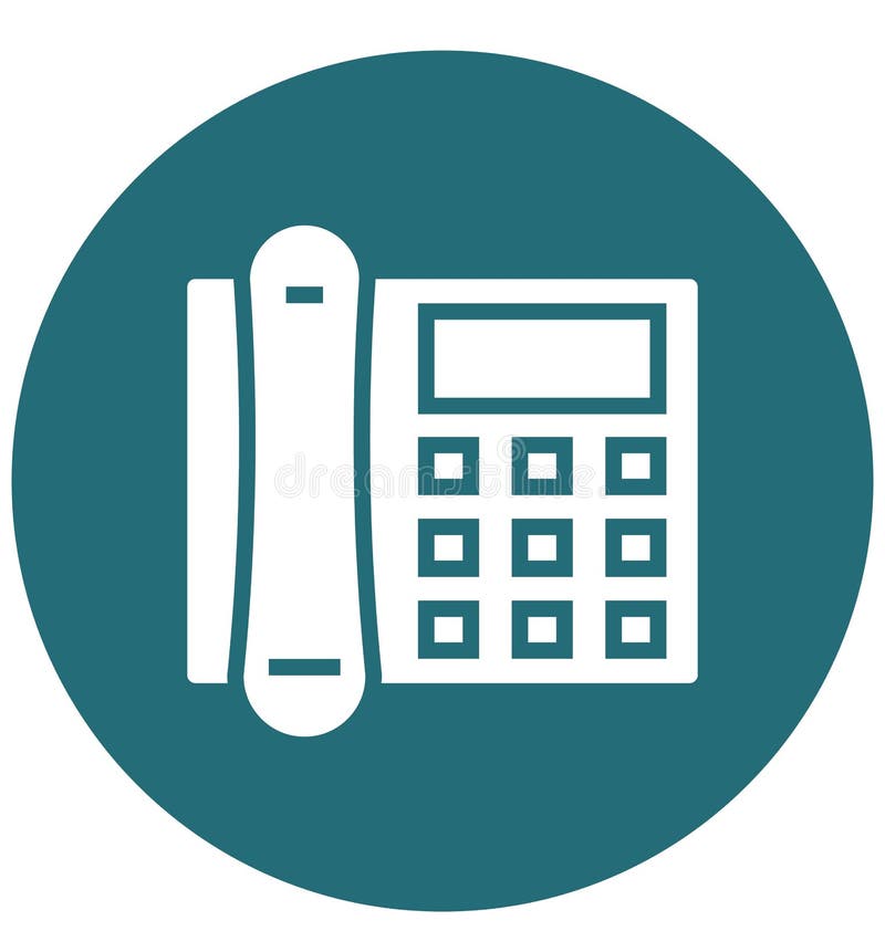 Landline Isolated Vector Icon that Can Be Easily Modified or Edit Stock ...