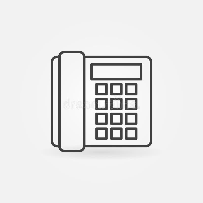 Landline Phone Linear Icon Concept. Landline Phone Line Vector Sign ... Landline Phone Linear Icon Concept. Landline Phone Line Vector Sign ...