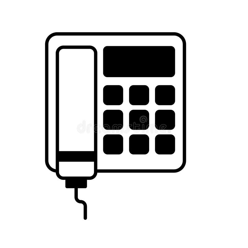 Landline Vector Icon Easily Modify. Stock Vector - Illustration of ...
