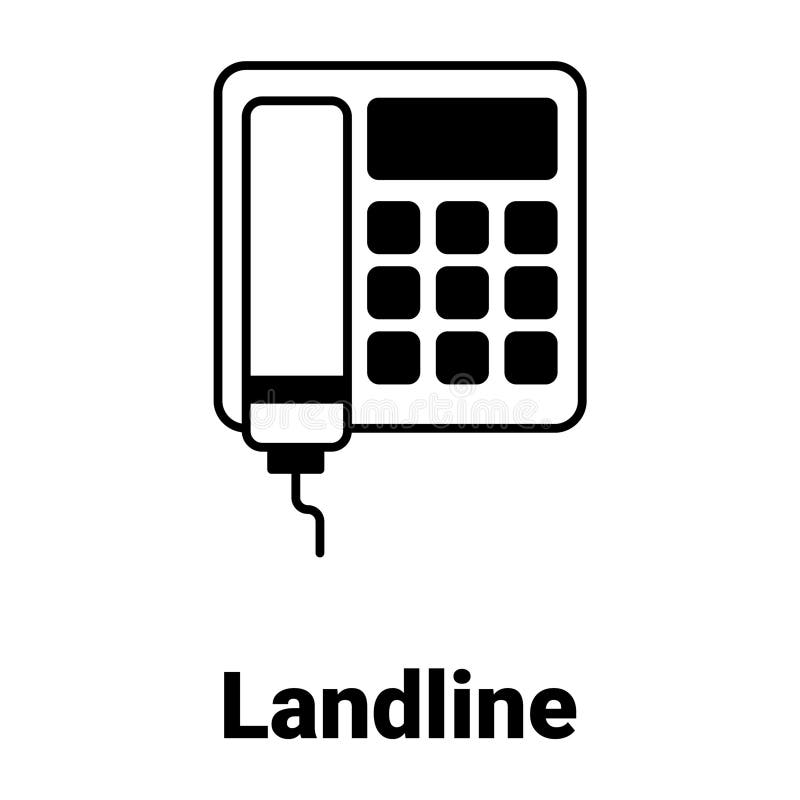 Landline Phone Drawing Stock Illustrations – 245 Landline Phone Drawing ...
