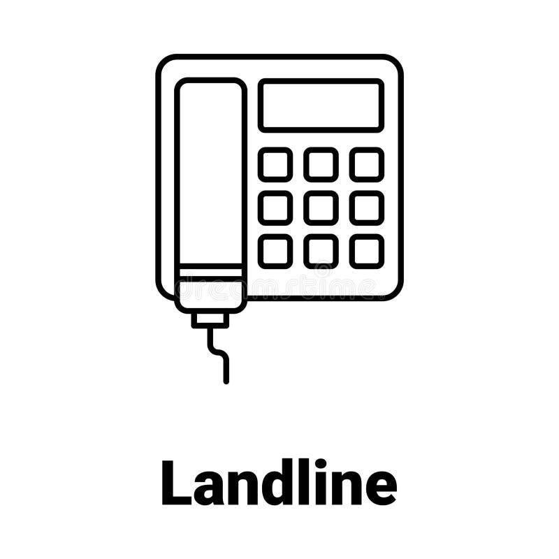 Landline Phone Drawing Stock Illustrations – 245 Landline Phone Drawing ...