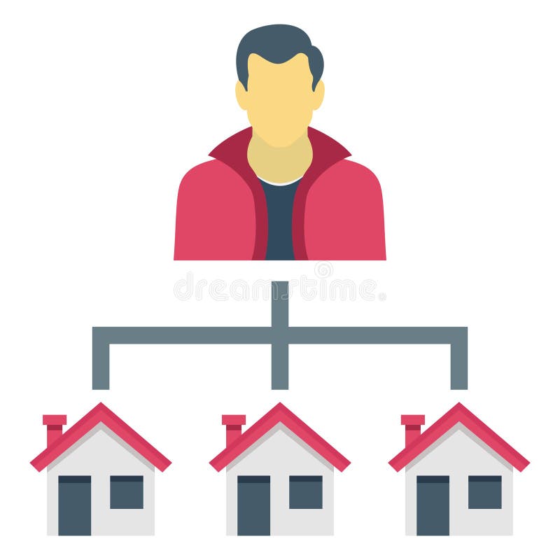 Landlord Color Vector Icon Fully Editable Stock Vector - Illustration ...