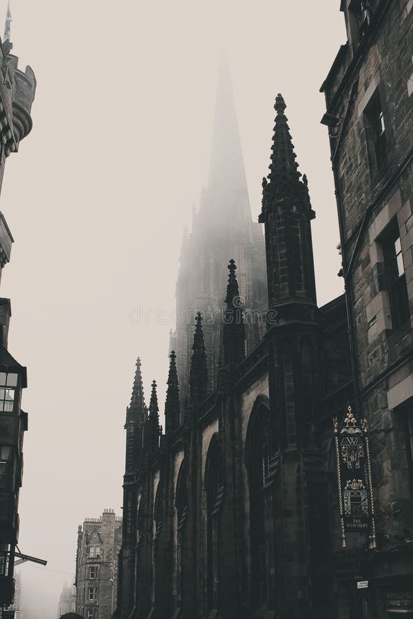 Landmark, Building, Black And White, Spire Stock Photo - Image of ...
