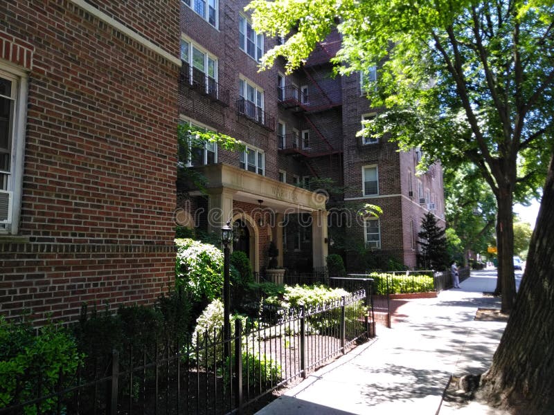 Landmark Building in Queens New York Stock Image - Image of estate ...