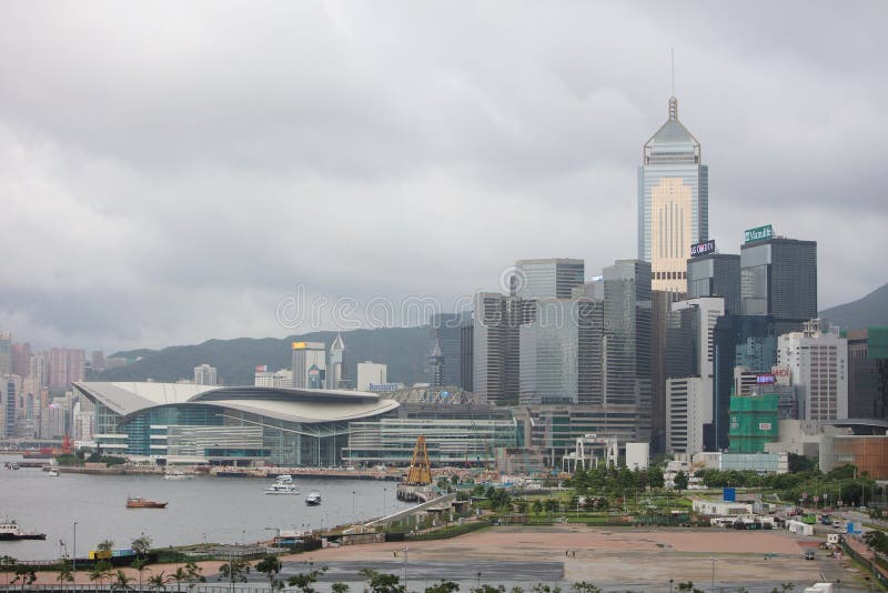 Landmark Buildings Along the Lung Wo Road, Hk Editorial Stock Photo ...